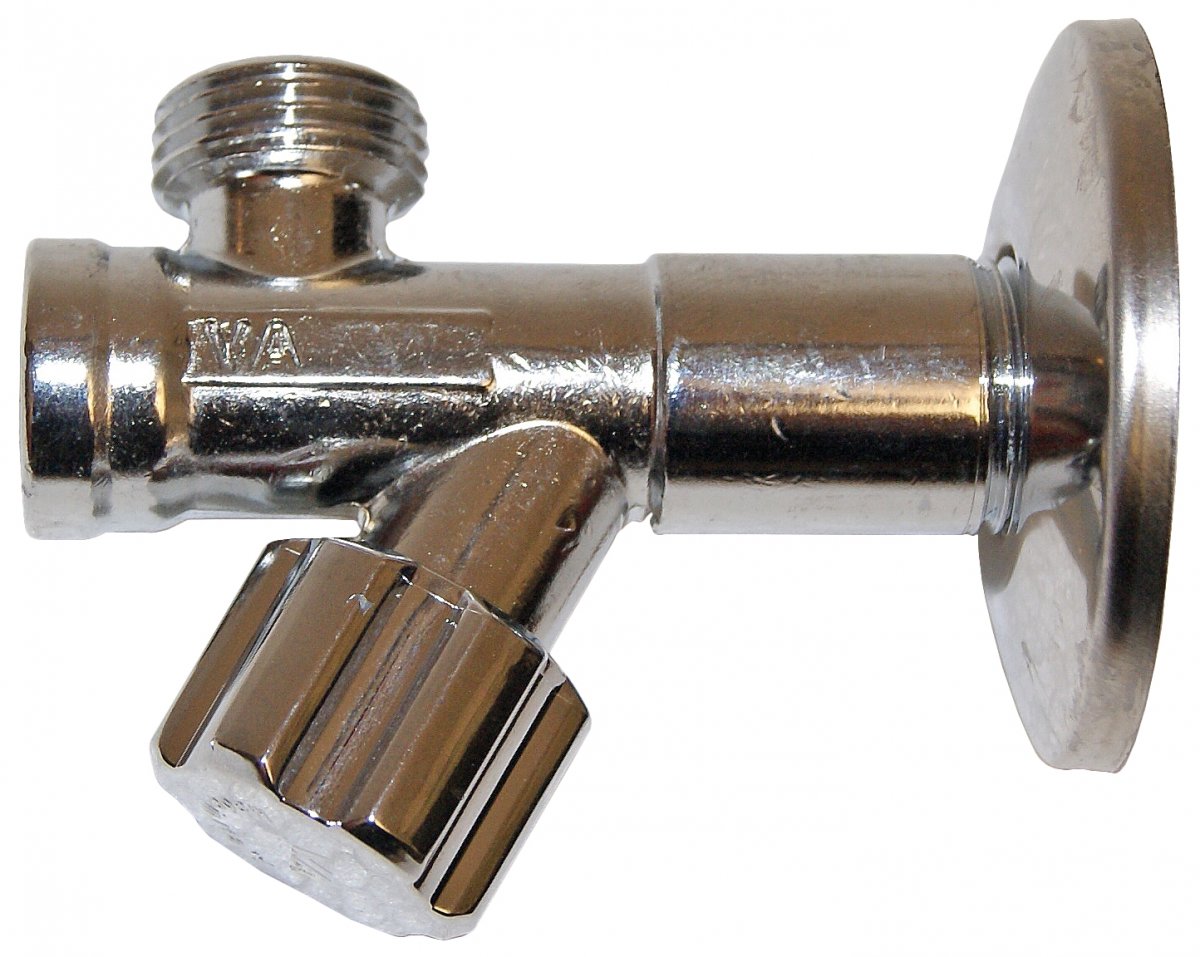 Stopventil, med rustfri filter,1/2"x1/2" nip - Stopventiler / Nilhaner ...